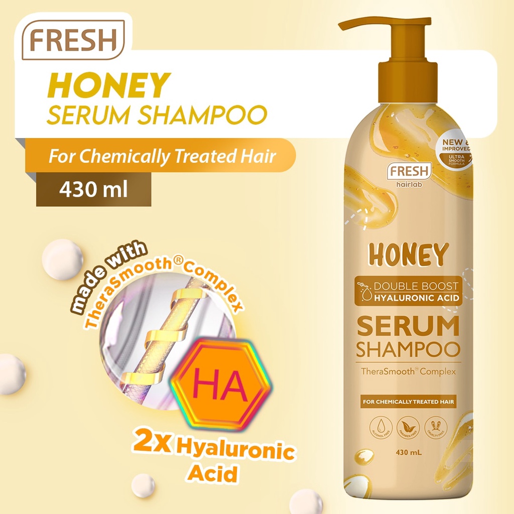 FRESH Hairlab Honey Double Boost Hyaluronic Acid Serum Shampoo 430ml ...