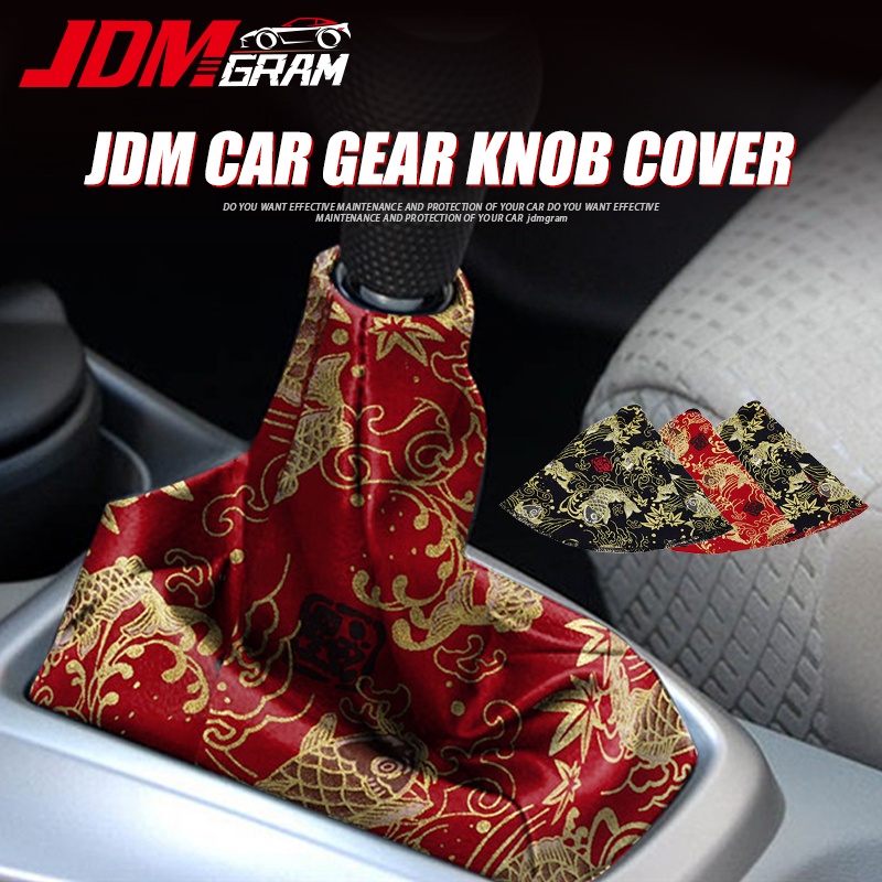 JDMGRAM JDM Car Gear Knob Cover Universal Auto Cloth Stick Shift Boot ...