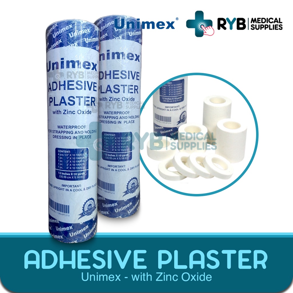 Unimex Adhesive Plaster Tube with Zinc Oxide & Topcare | Shopee Philippines