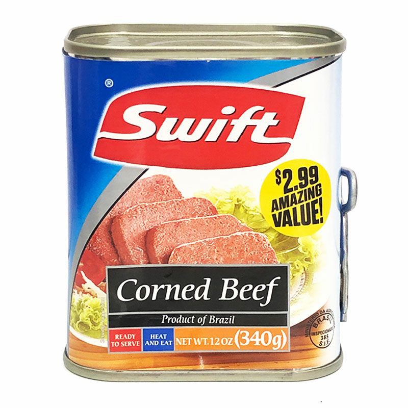 Swift Corned Beef, Product of Brazil, 340g (12oz), UPDATED EXP: JUNE ...
