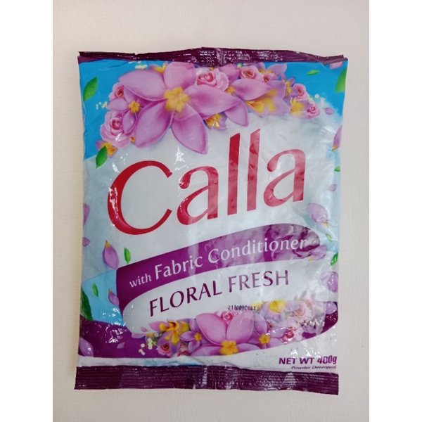 Calla Powder Detergent with Fabric Conditioner Floral Fresh 400g ...