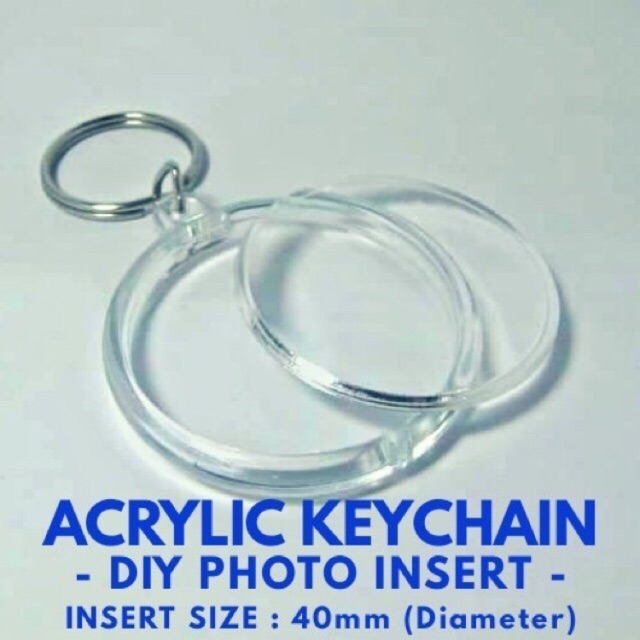 Acrylic keychain photo insert f22 50pcs | Shopee Philippines
