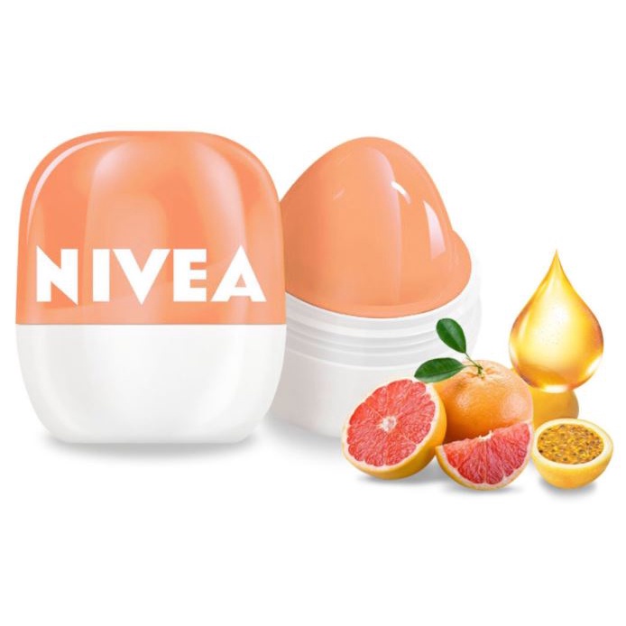 Nivea Pop Ball Lipbalm - Grapefruit and Maracuja and Watermelon and ...
