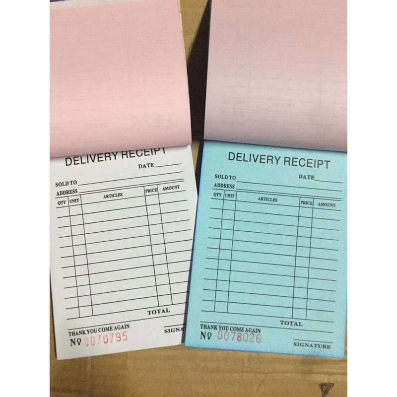 Delivery receipt Wholesale Size 9X13 cm carbonized paper duplicate and ...