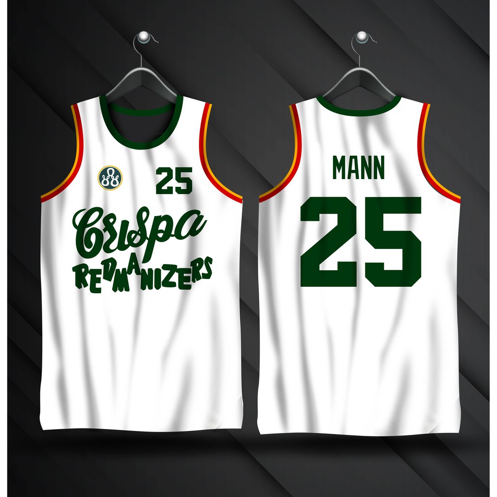 PBA RETRO JERSEY | CRISPA REDMANIZERS WHITE CYRUS MANN #25 | FULL ...