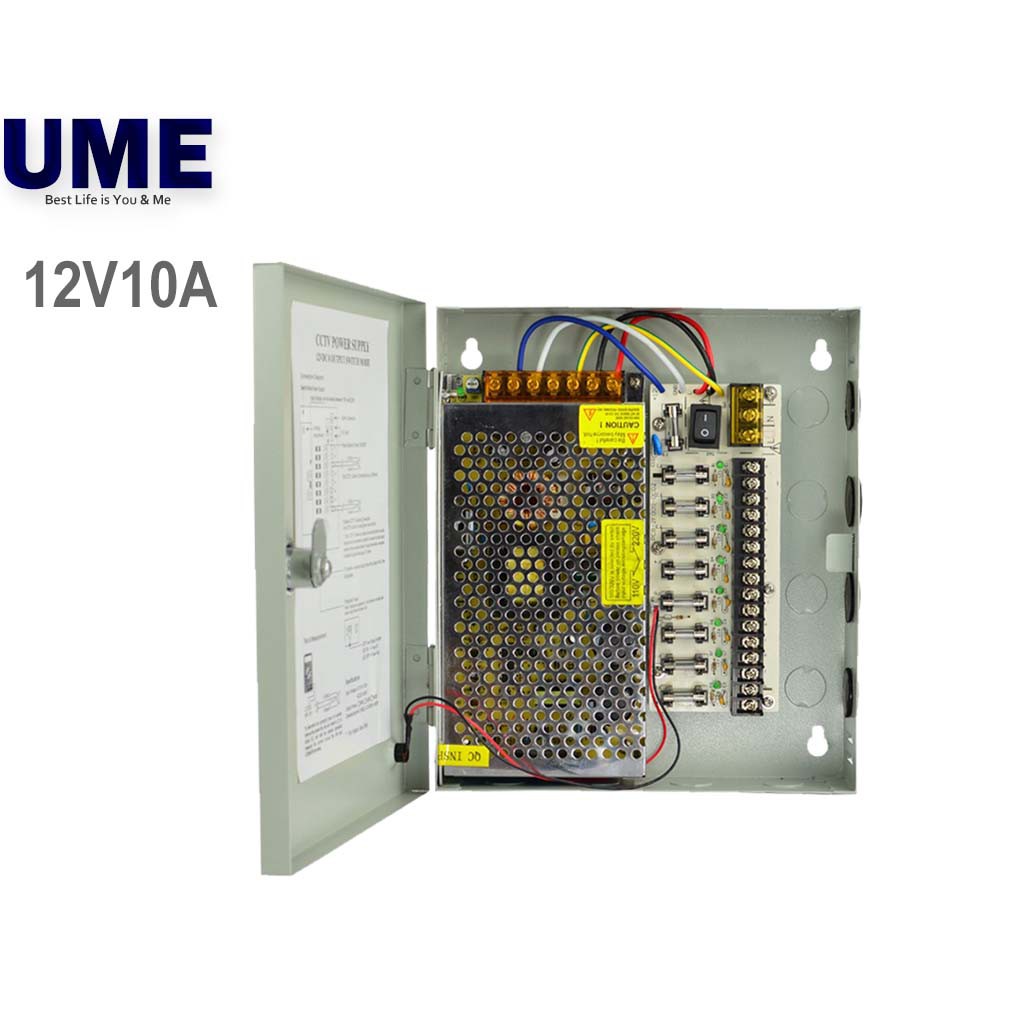 DC 12V 5A 10A 20A 30A 40A Centralized Power Supply Adapter UME CCTV COD ...