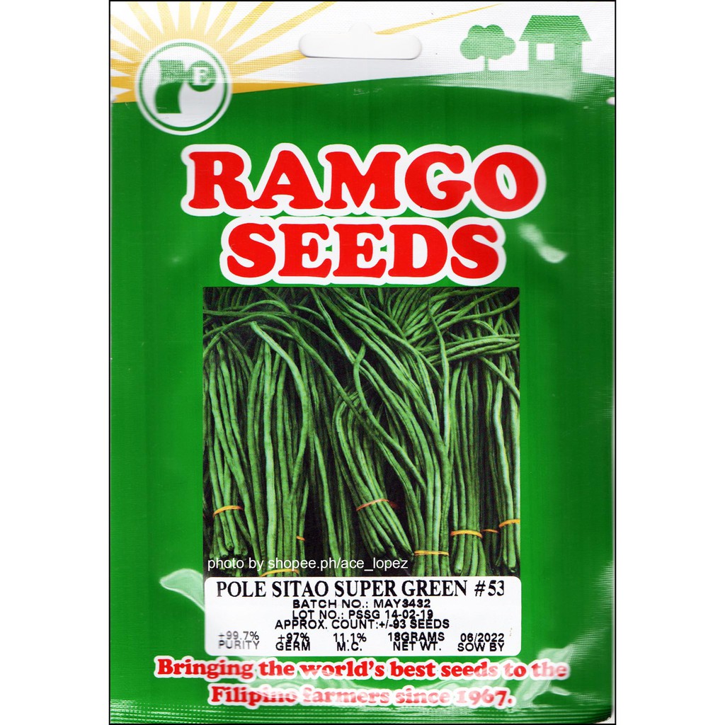 Ramgo & Yates - Beans, Peas Seeds Sold per Pack per Variety _ALS2127 ...