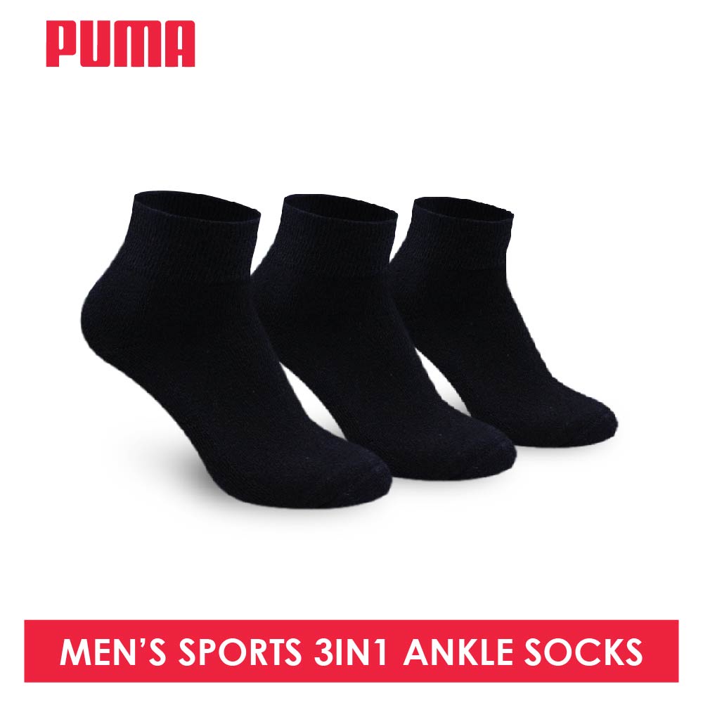 Puma Men's Thick Sports Ankle Socks 3 pairs in a pack PMSKG2 | Shopee ...