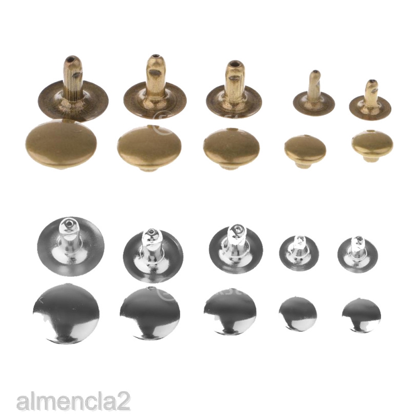 200 Pieces Single Cap Rivets DIY Sewing Rivets 6x4mm; 6x5mm | Shopee ...