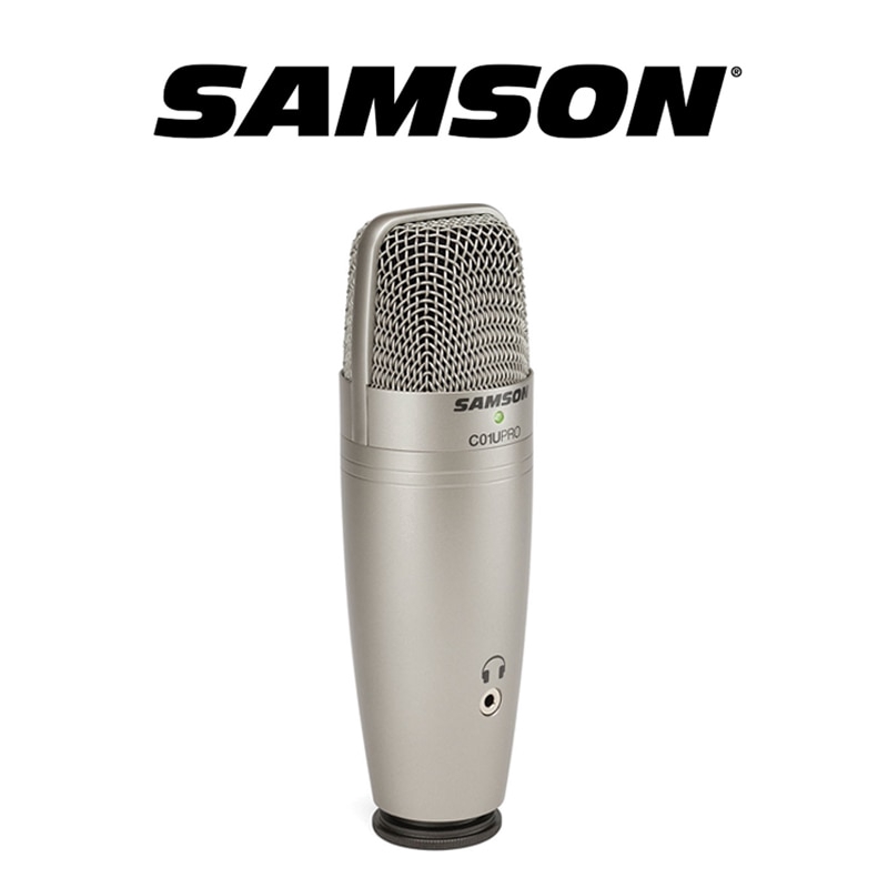 Samson C01U Pro USB Studio condenser microphone with real-time ...
