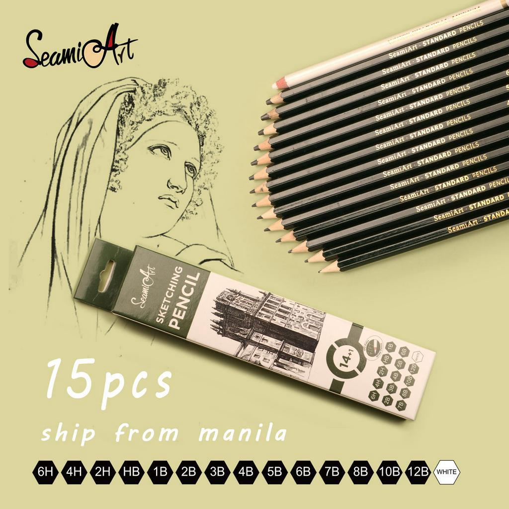 【On Hand】Sketch Pencil Set 15 pieces / box drawing tools drawing set ...