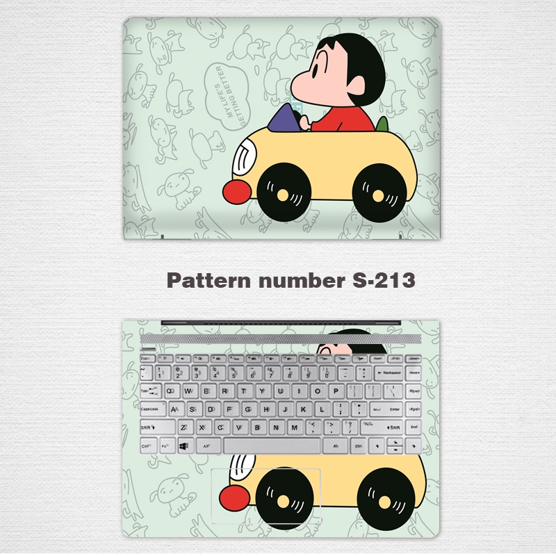 Computer Laptop Skin cute cartoon Vinyl 2 Sides self-adhesive Laptop ...