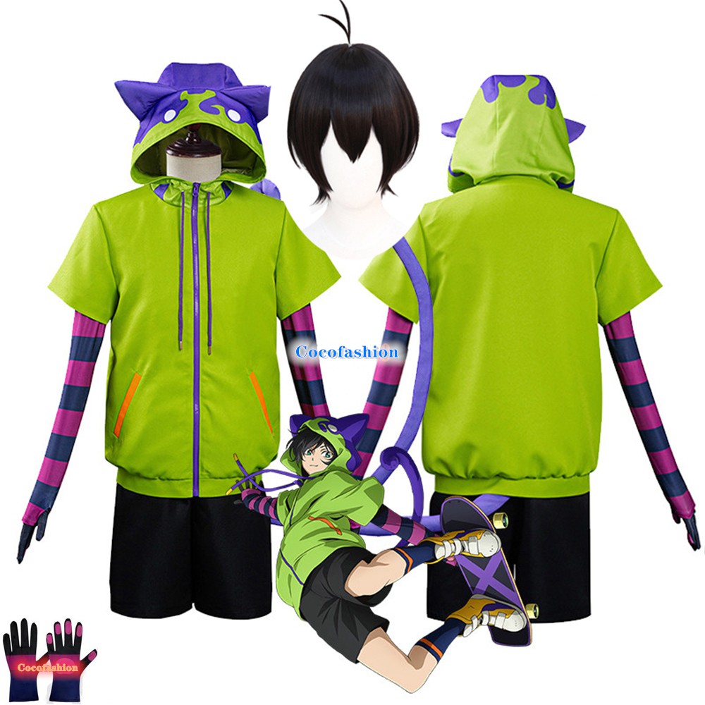 Unisex Anime SK8 the Infinity Miya Cosplay Costume Coat Pants Suits ...