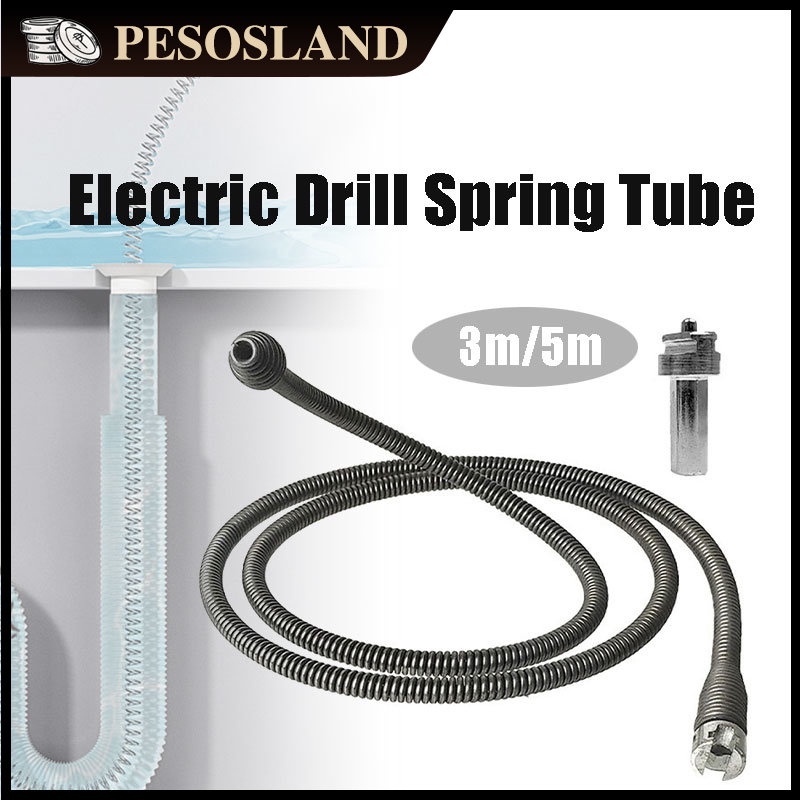 Drain Cleaner Clog Remover Plumbing Tool Electric Drill Connector With ...