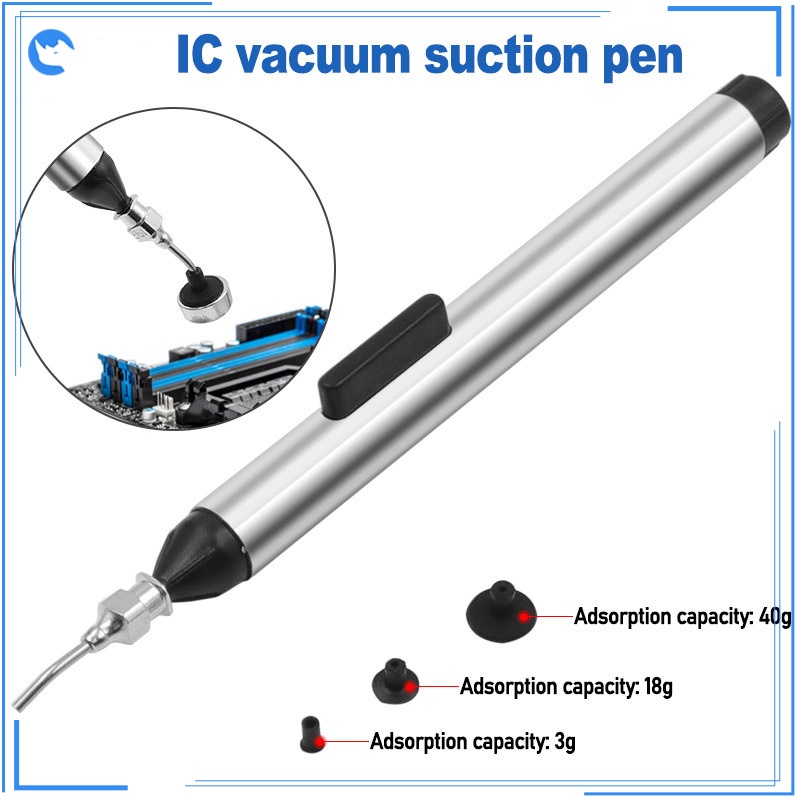 Vacuum Sucking Pen Suction Remover Sucker Pump with 3 Suction Headers ...