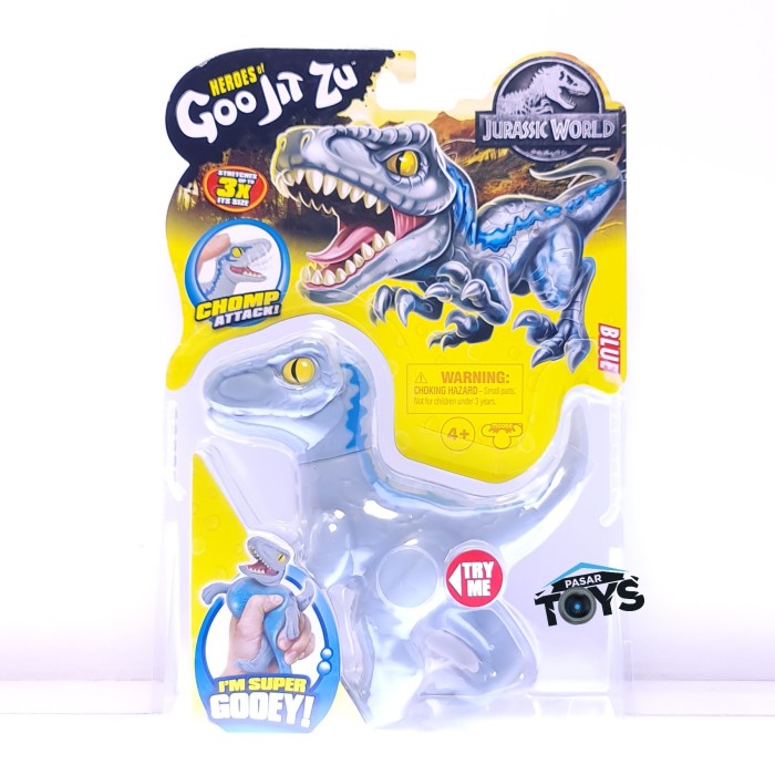 Heroes of Goo Jit Zu - Jurassic World Chomp Attack Stretch Blue ...