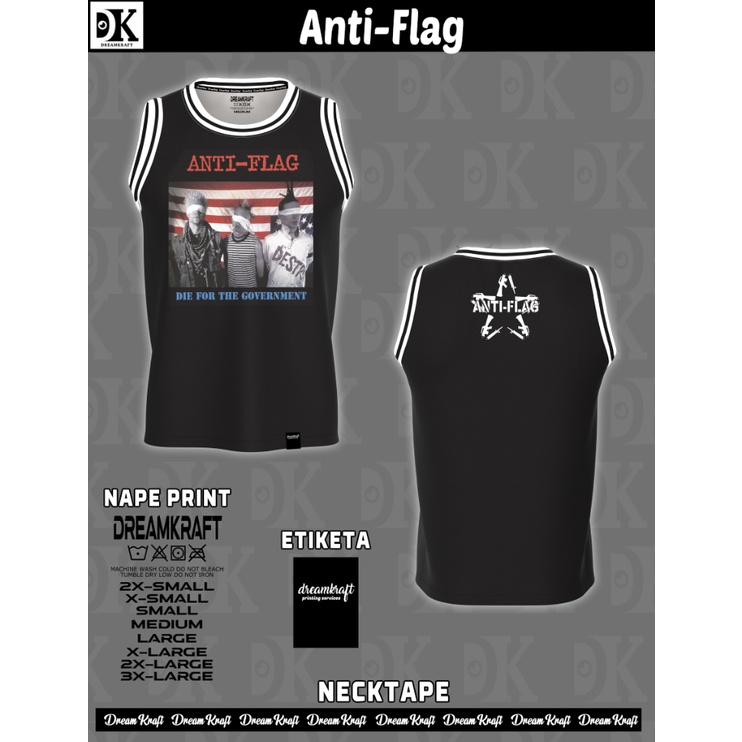 Anti-Flag Punk Pop Old School Classic Band Anti Flag Aircool Mesh ...