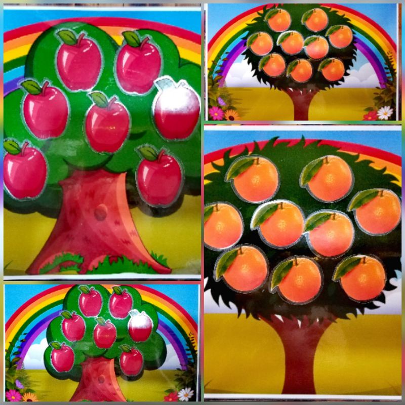 ESL Teaching rewards - Fruits in a tree (magnetic & laminated) | Shopee ...