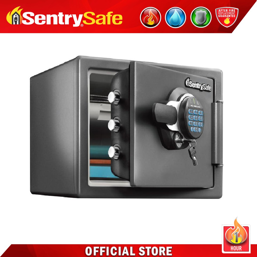SENTRY SAFE SFW082GTC 1-Hour Fire + Water + Security Medium Vault with ...