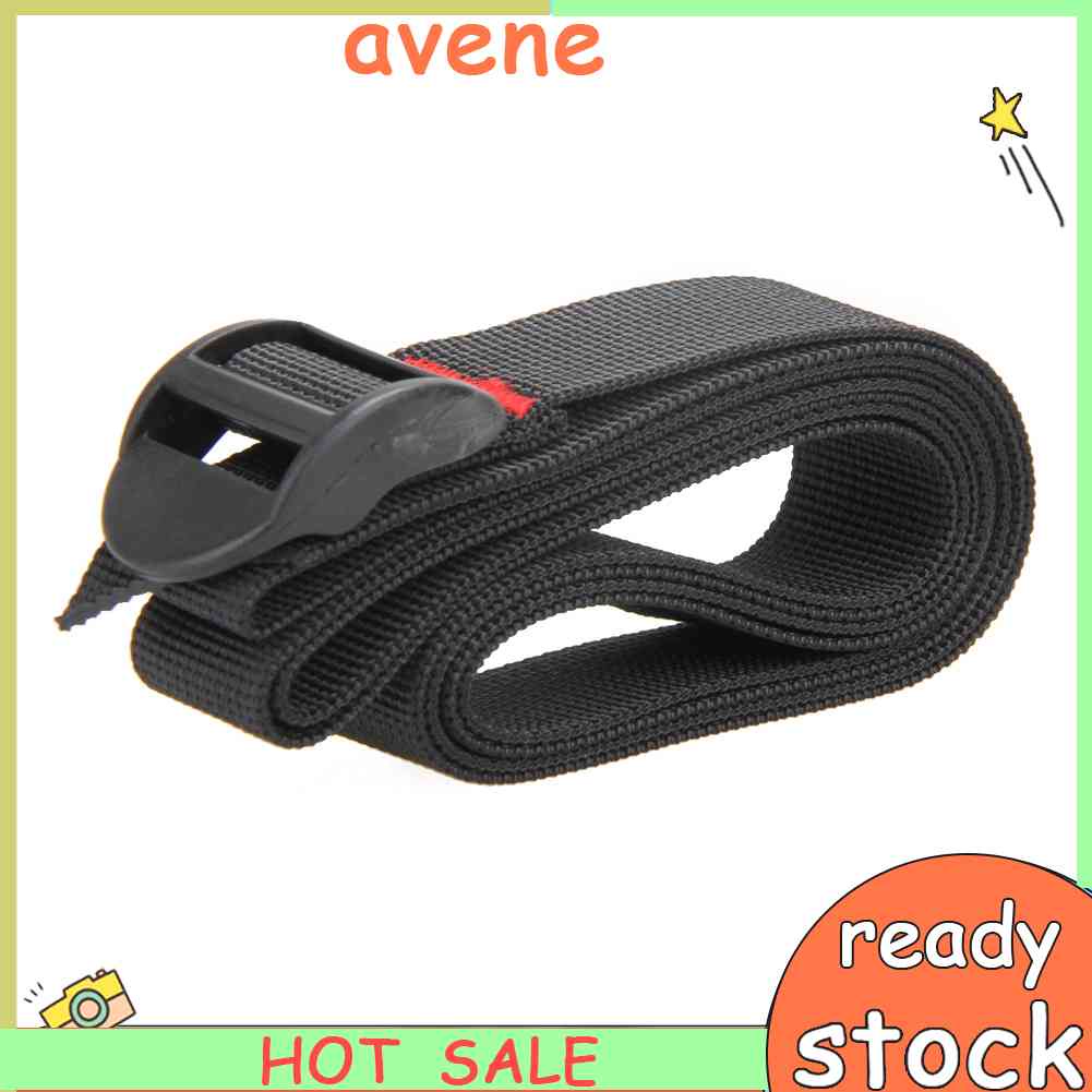 Black Nylon Cargo Tie Down Luggage Lash Belt Strap Cam Travel Kits ...