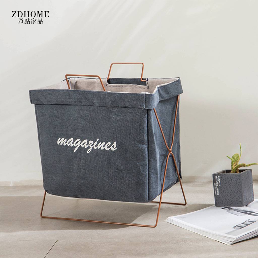 Nordic Style Dirty Clothes Basket Martin Iron Rack Small Laundry ...