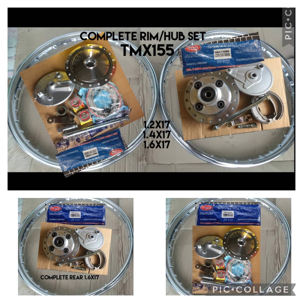RIM SET TMX155 COMPLETE HUB SET/RIM SET FRONT AND REAR | Shopee Philippines