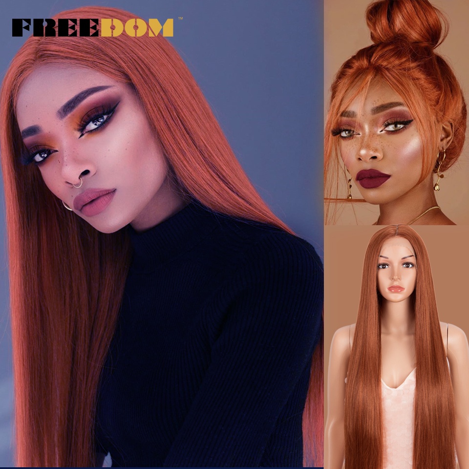 Freedom Synthetic Lace Front Wig Supper Long 38 Inch Ombre Blonde 3 ...