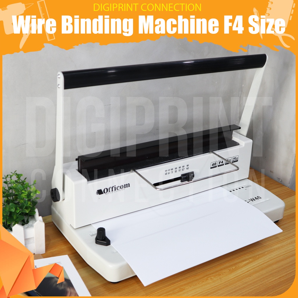 F4 Size Wire Binding Machine ( Long | Legal ) W40M Officom 210mm x ...