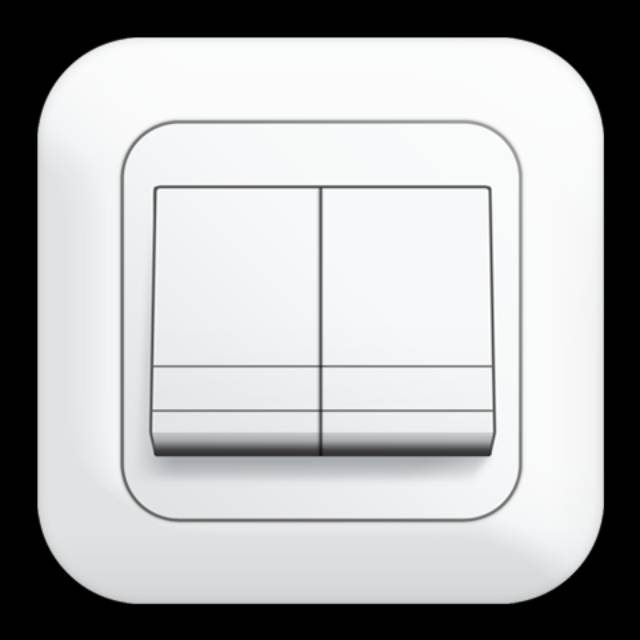 Boss brand series / double switches. Type B82/1/2a. 2 gang switch, 1 ...