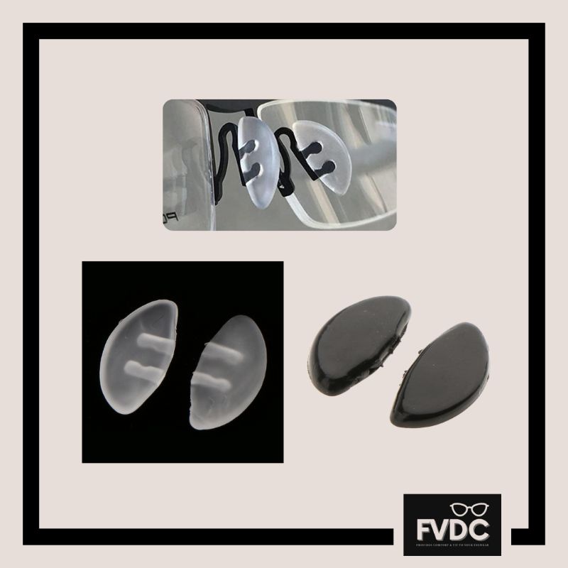 FVDC NP14 PORSCHE Push-in Silicone Nose Pads for Sunglasses & Eyeglass ...