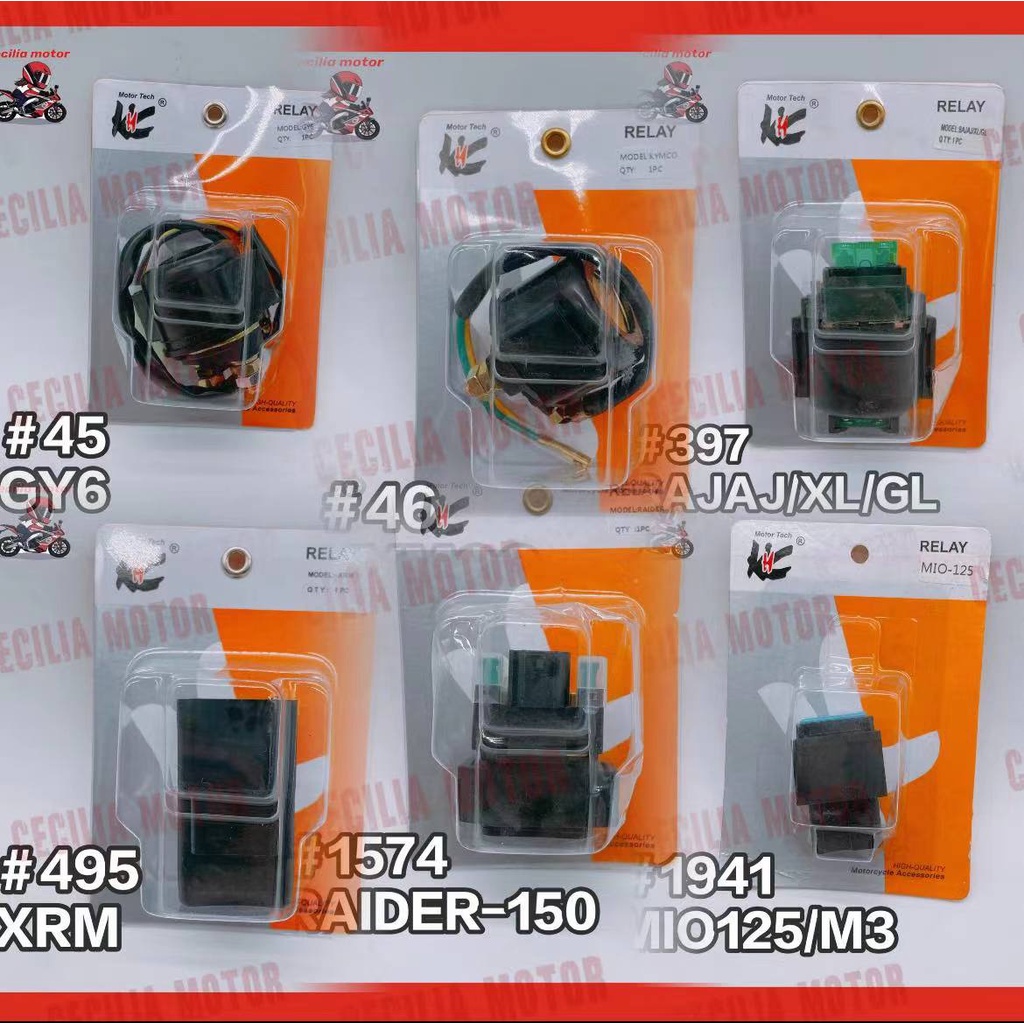 MOTORCYCLE STARTER RELAY GY6 KYMCO BAJAJ/XL/GL XRM RAIDER150 MIO125/M3 BAJAJ YTX125 MIO125 ...