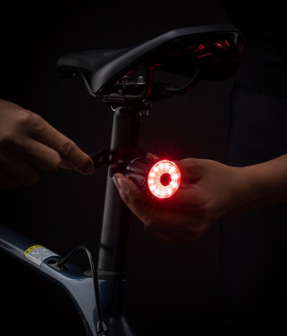 【PH Delivery】ROCKBROS Bike Smart Taillight Brake Sensing Bicycle Tail ...