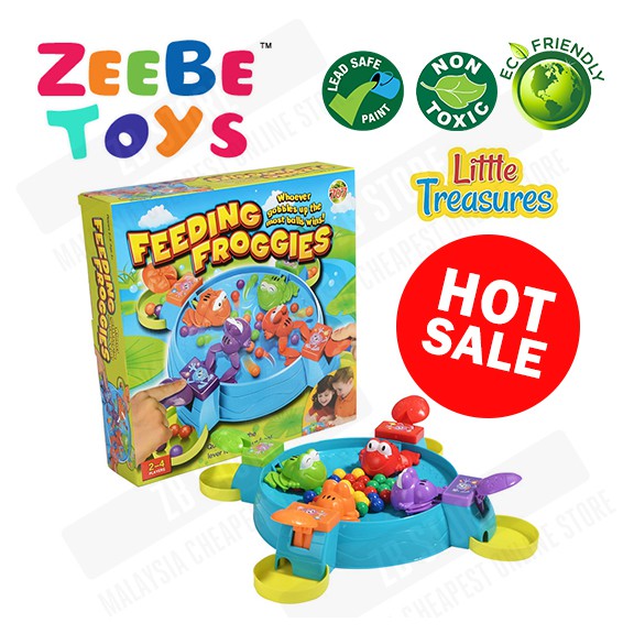ZEEBE Feeding Froggies Board Game Play Fun Kids Balls Frog Toys ...