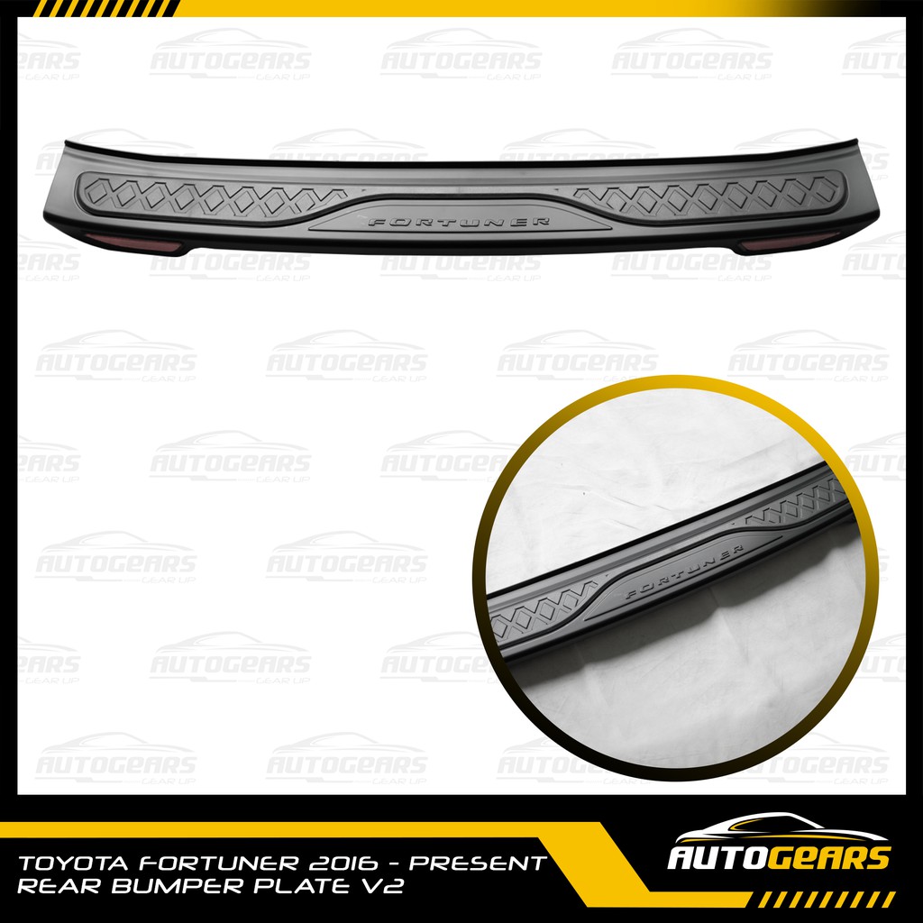 Toyota Fortuner (2016 - 2025) Rear Bumper Plate - All Black | Shopee ...