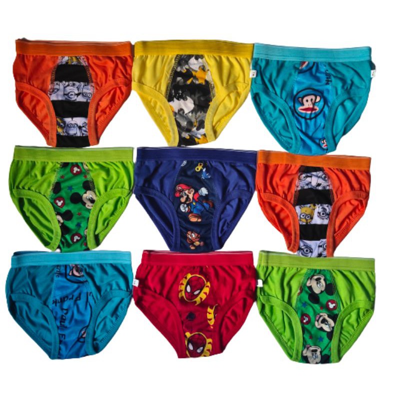 COLORED BRIEF FOR KIDS BOY AGES 0 TO 5 YEARS OLD | Shopee Philippines
