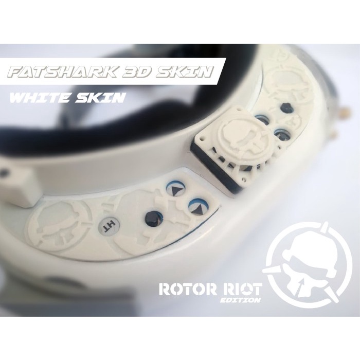 Fatshark Dominator V2 V3 HD2 HD3 HDO Rotor Riot 3d Skin (WHITE ...