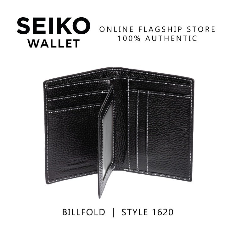 Seiko Wallet Genuine Leather Slim Billfold 1620 | Shopee Philippines