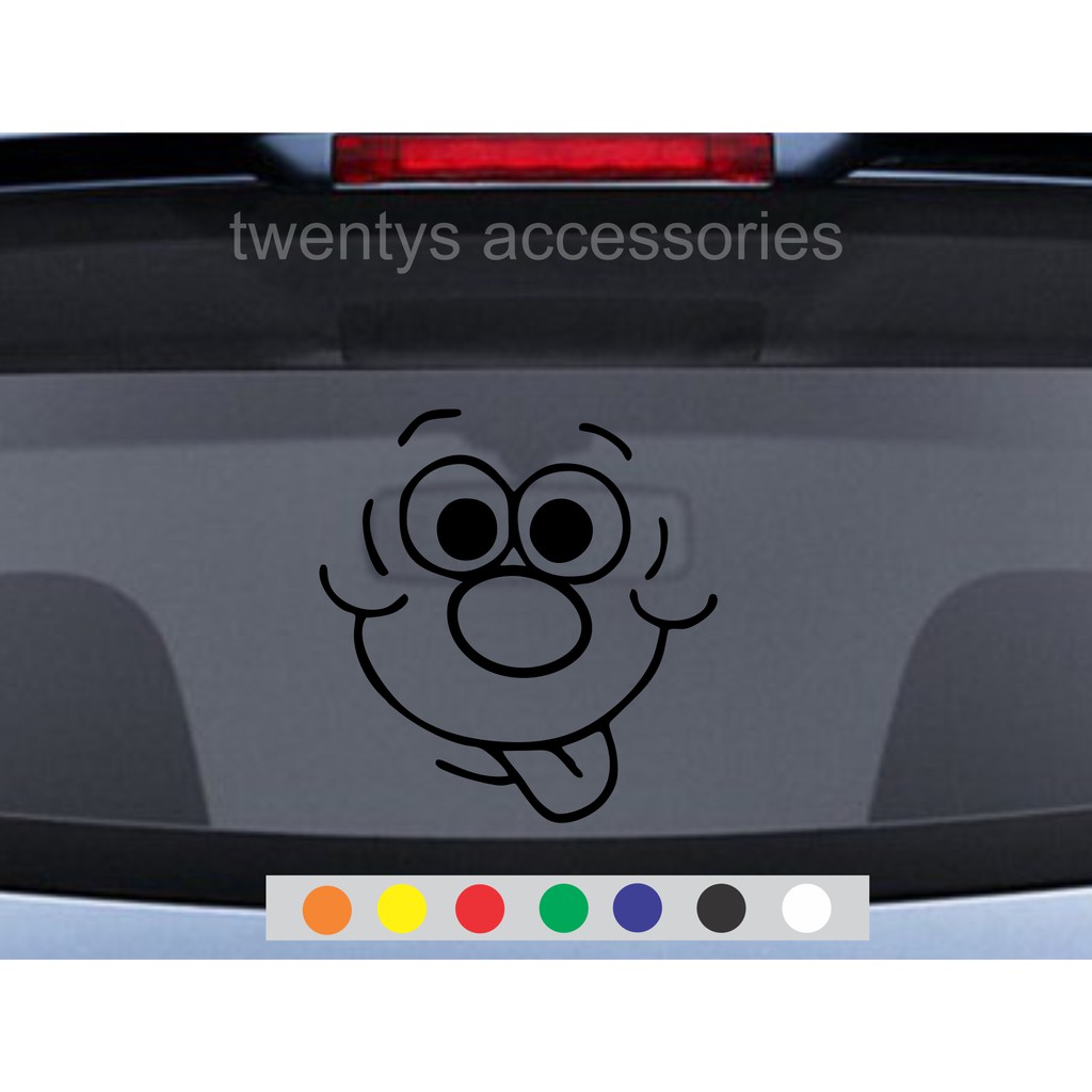 Smiley stickers car window stickers cutting stickers | Shopee Philippines