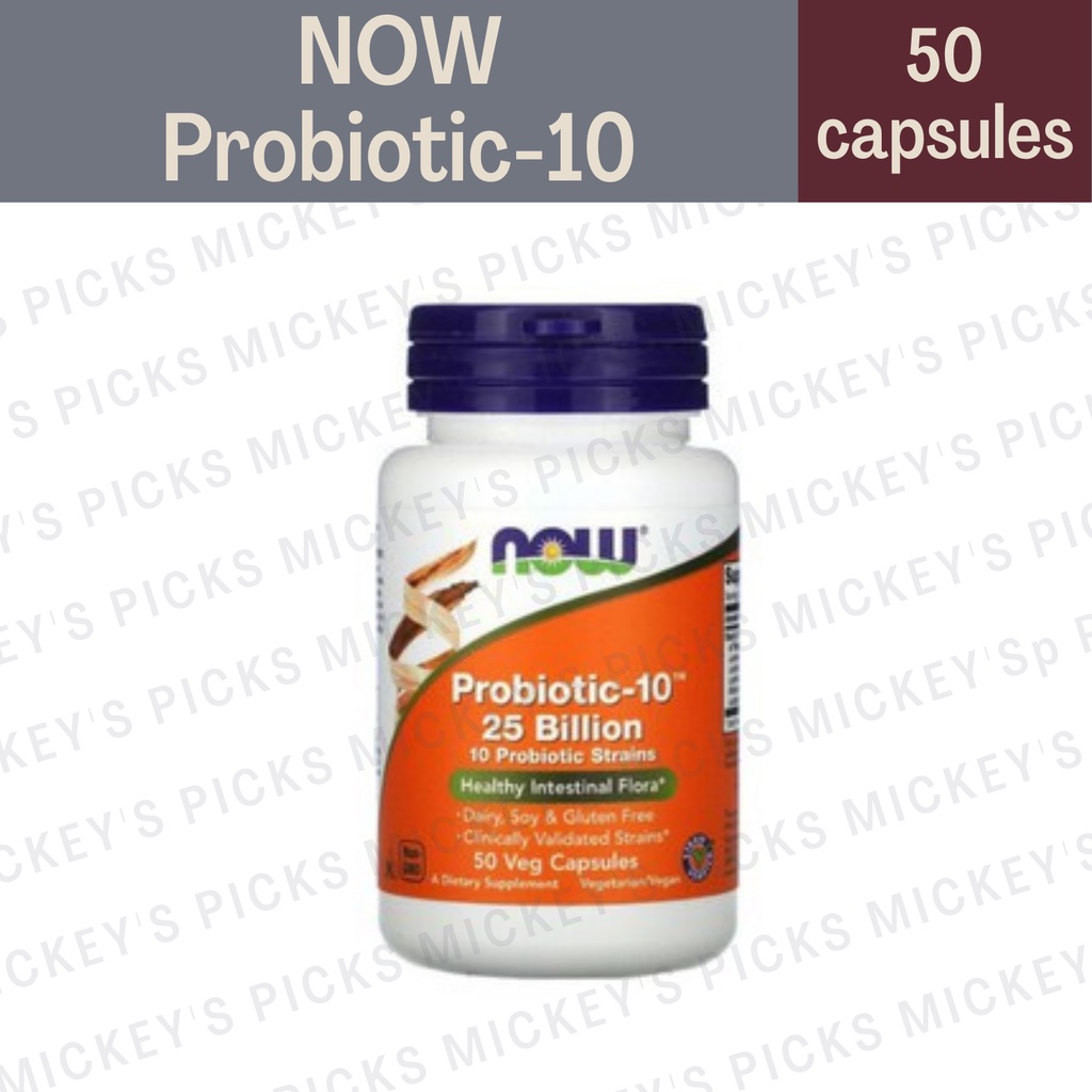 Now Foods Probiotic-10, 25 Billion, 50 capsules | Shopee Philippines