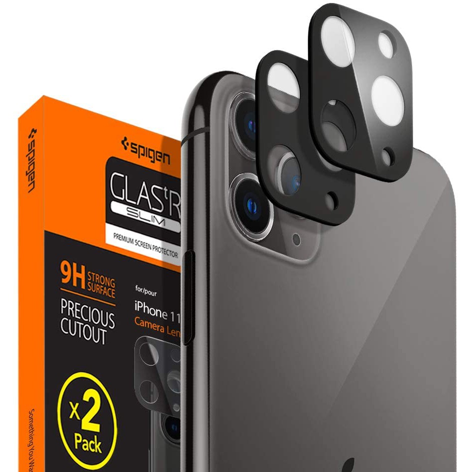 Spigen iPhone 11 Pro / 11 Pro Max GLAS.tR Camera Lens Protector 2 Pack ...