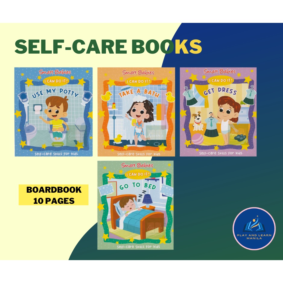 Smart Babies Self-Care Skills Board Book (Get Dress, Go to Bed, Take a ...