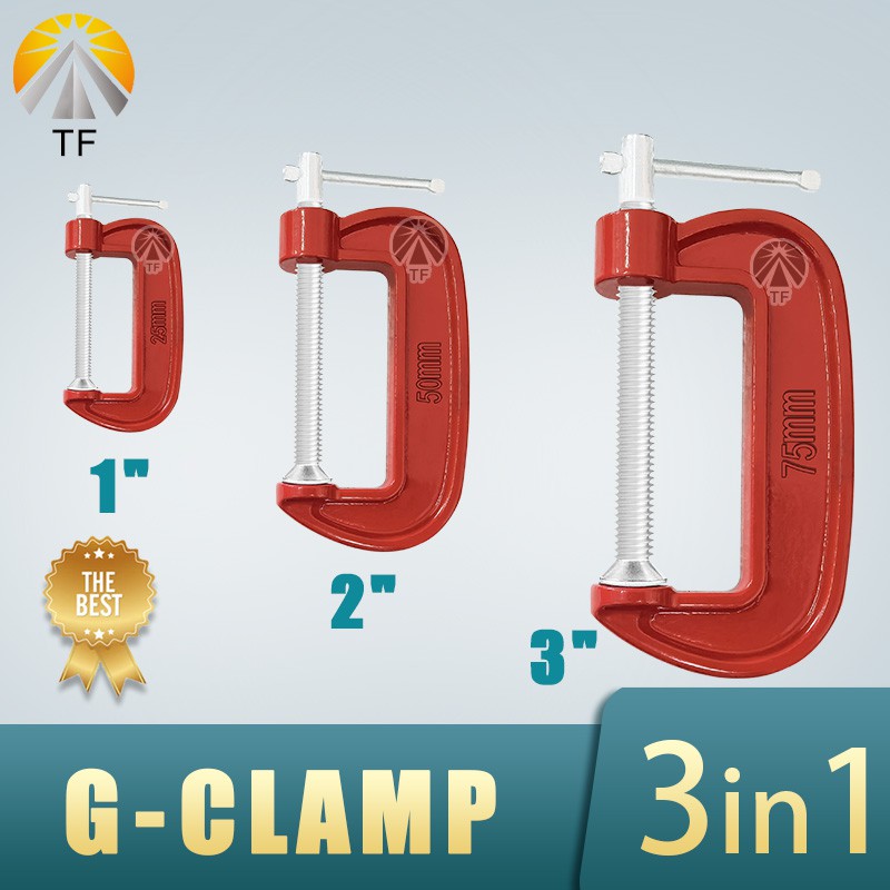 G clip / woodworking clamp 1" 2" 3" 4" 5" 6" 8" COD | Shopee Philippines