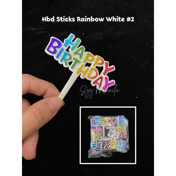 Happy Birthday Sticks Mini Toppers 100pcs. | Shopee Philippines