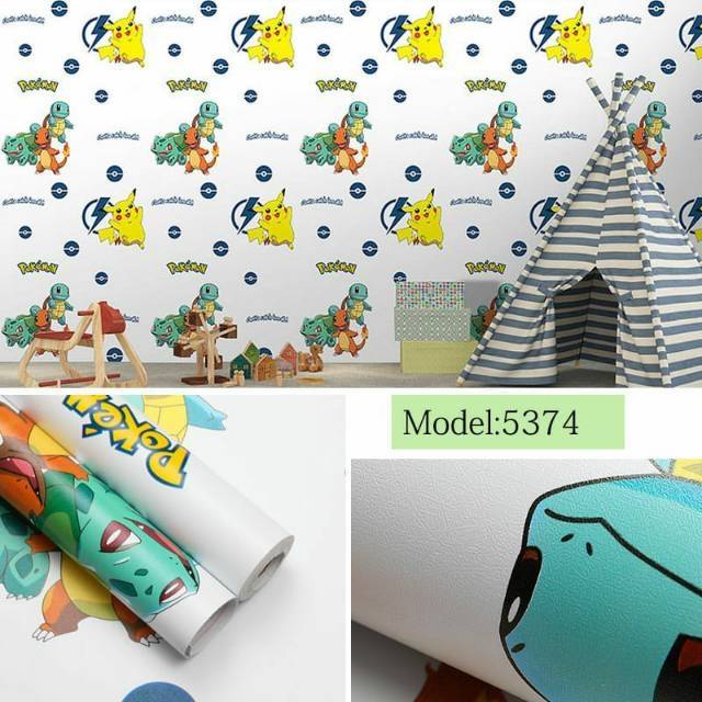 Pokemon wallpaper pokemon motif wall wallpaper pokemon WALL WALPAPER ...