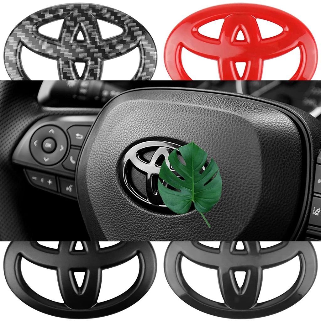 Steering Wheel Emblem Overlay For TOYOTA Steering Wheel Logo Stickers ...