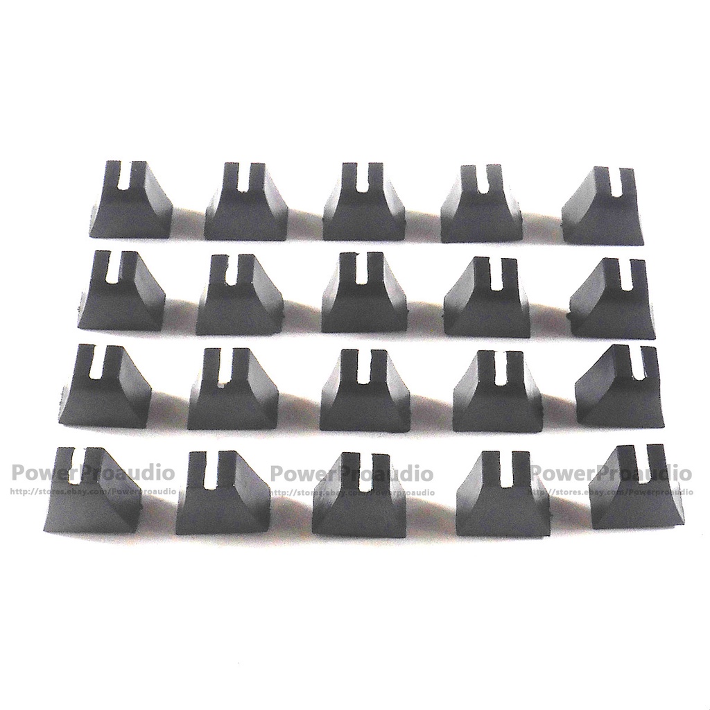 20pcs Black Potentiometer Fader Knob Cap 12mmLx7mmW For Pioneer Mixer ...