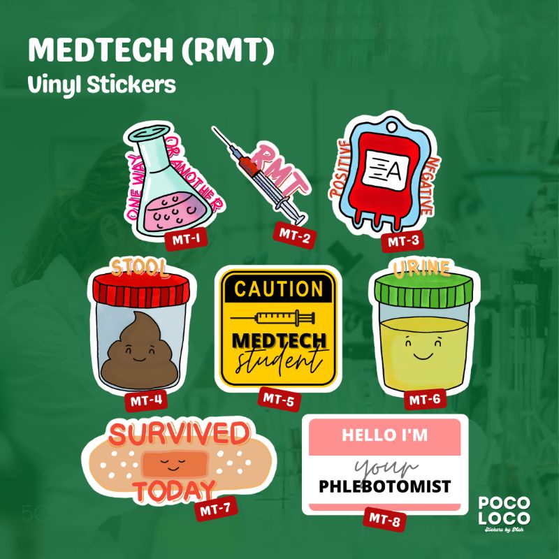 Medtech (RMT) - 8pcs. Waterproof Vinyl Sticker Pack (pocoloco.ph ...
