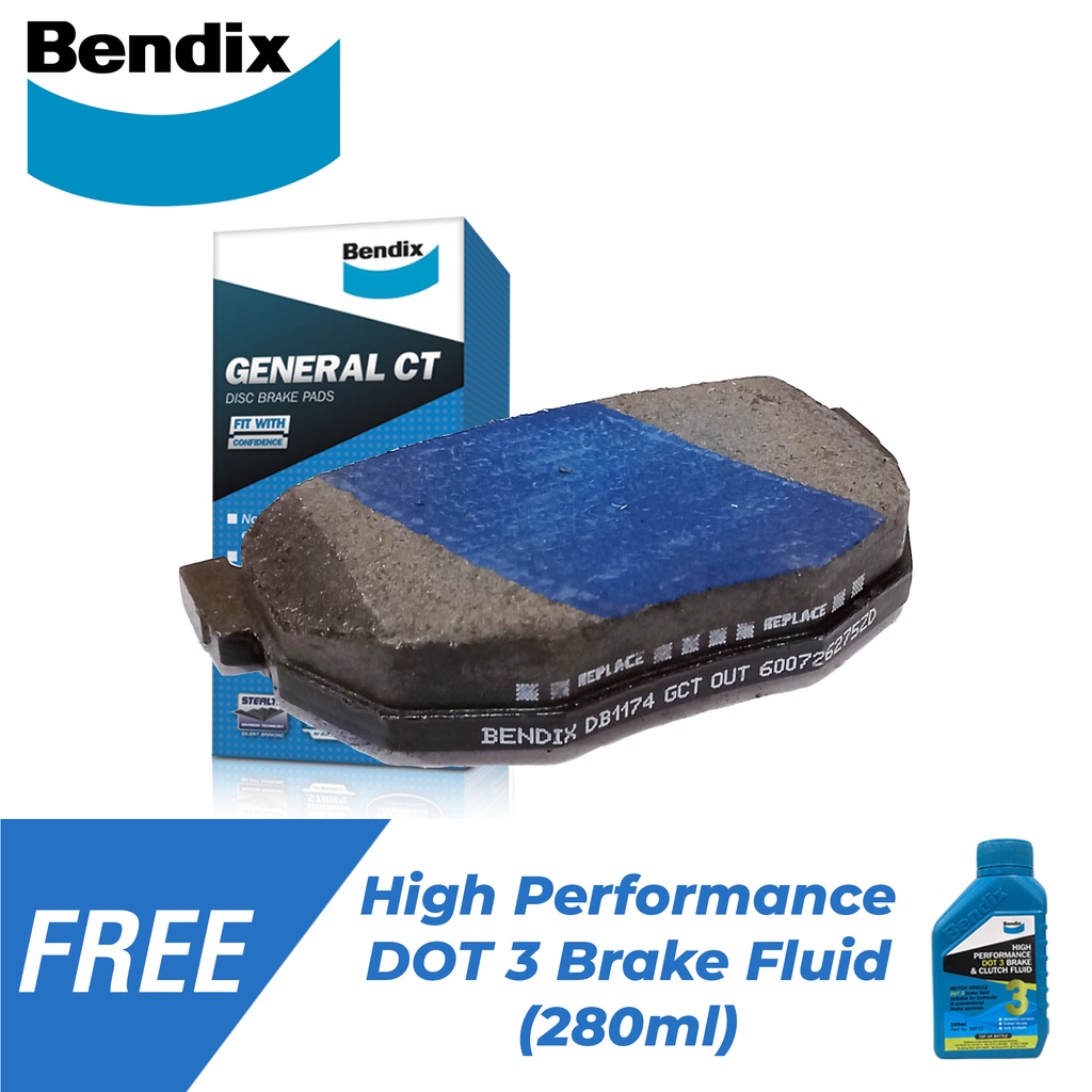 Bendix Brake Pads GCT DB1174 Rear Set for Hyundai Elantra, Matrix 1.8 1998-2005 | Shopee Philippines