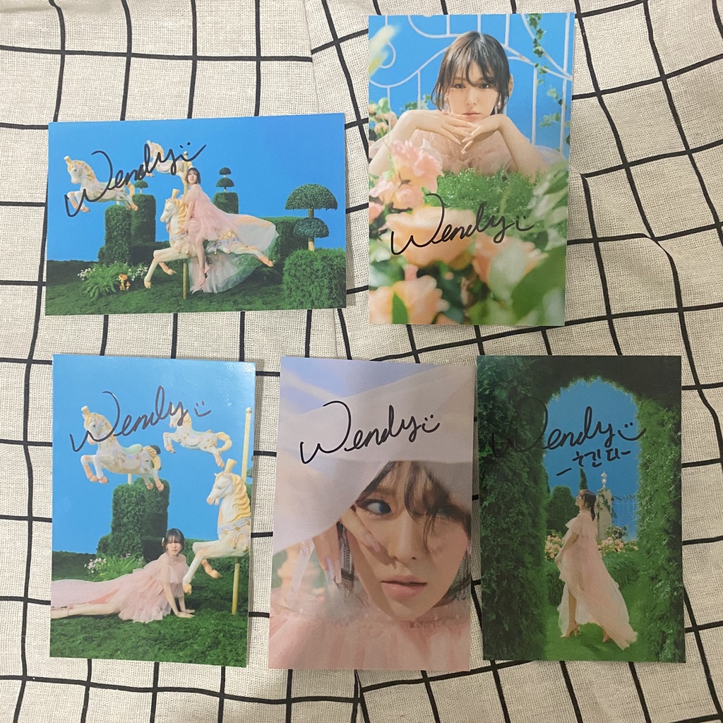 signed KPOP RED VELVET Wendy Seung Wan Wendy Shon Autographed photo ...