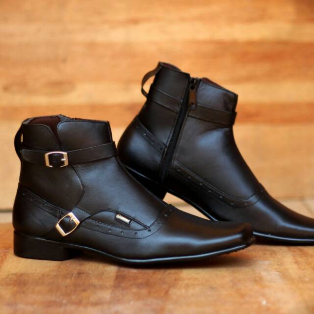 Slide Cevany Leather High Pentofel | Shopee Philippines
